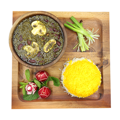 Ghormeh Sabzi stew with mushroom - Halal Market